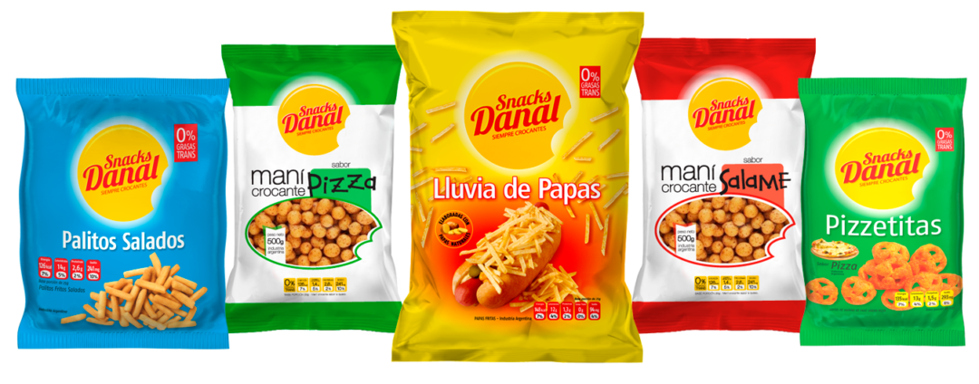 Productos y presentaciones – Snacks Danal